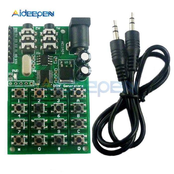 Jual DTMF Generator Encoder Transmitter Module Dialing keyboard FauI ...