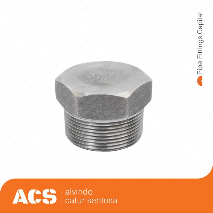 Jual HEX PLUG 3/4 inch CS A105N NPT 3000# / 6000# BW - Kab. Tangerang ...