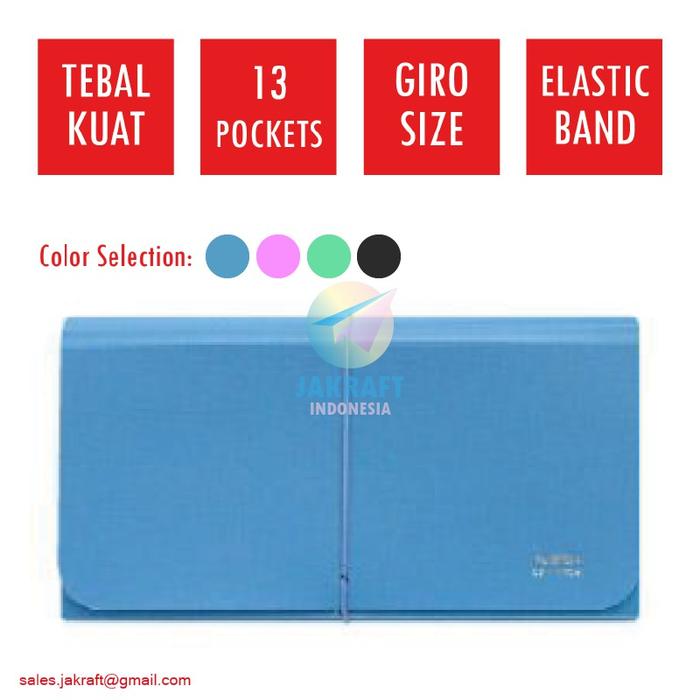 Jual (1 Pcs) Map Dompet Plastik Expanding File Giro Cek Kwitansi Nota ...