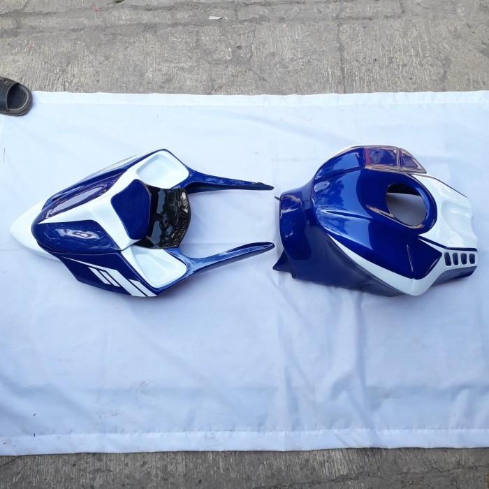Jual cover tangki r1 + body ducati pnp yamaha r15 v2 biru putih - Kab ...