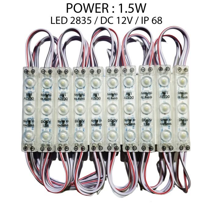 Jual MODUL LED SAMSUNG 3 MATA 12V / MODUL LED 3 MATA 12V 1.5WATT ...