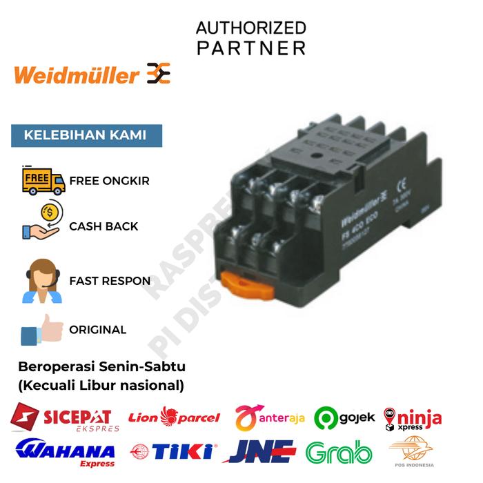 Jual Weidmuller FS 4CO ECO 7760056127 Relay socket - Jakarta Barat - Raspberry Pi Distributor ...