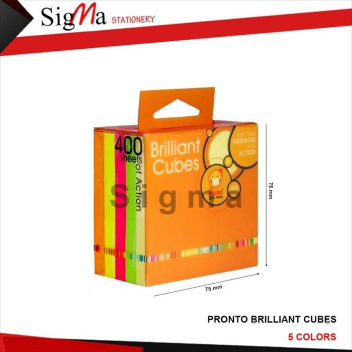 Jual Brilliant cube / Sticky Note 654 pronto warna-warni - Jakarta ...