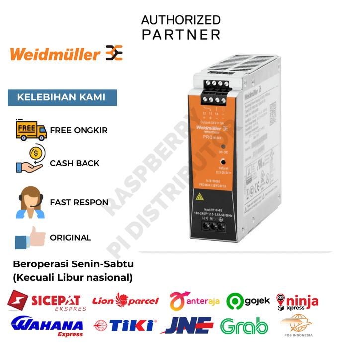 Jual Weidmuller 1469480000 PRO ECO 120W 24V 5A Power Supply - Jakarta ...
