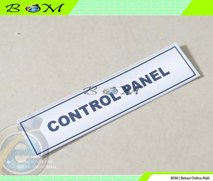 Jual stiker sticker tulisan label tempat ruangan control panel - Kota ...