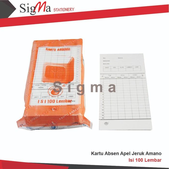 Jual Kartu Absen / Absensi Amano Apple - Jakarta Utara - Sigma ...
