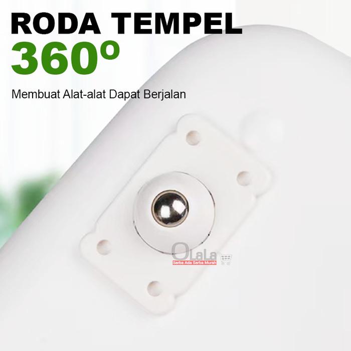 Jual Roda Tempel Bisa Berputar 360° (4pcs) Cocok Untuk Furniture Kecil ...