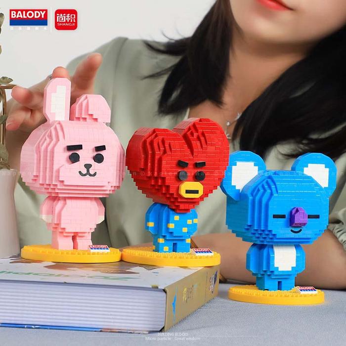 Jual Nano Block BTS BT21 Koleksi Mainan Balok DIY Bricks Mini Balody ...