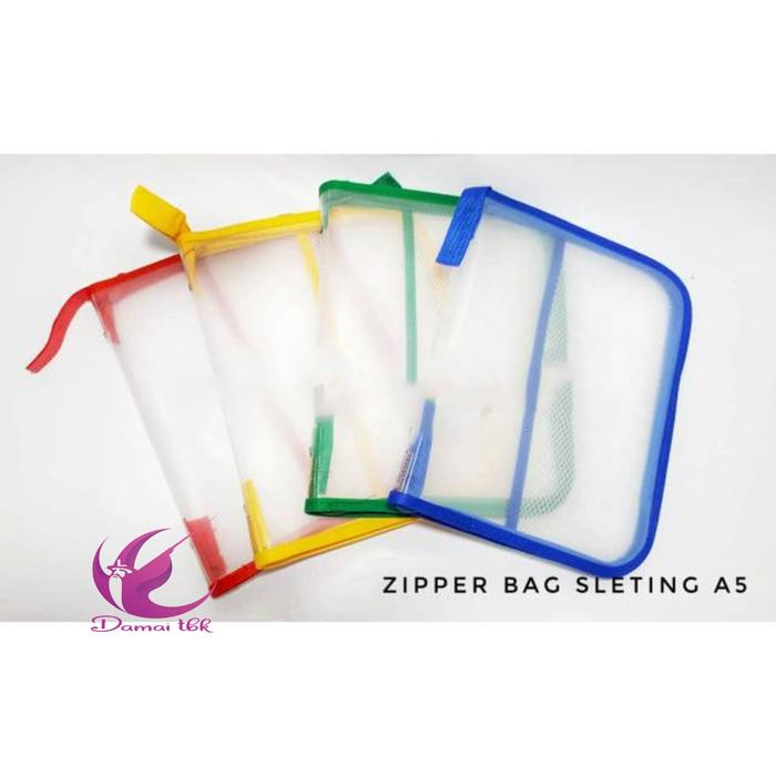 Jual MAP ZIPPER SLETING JARING JALA A5 MAP TENTENG PLASTIK - Kota ...