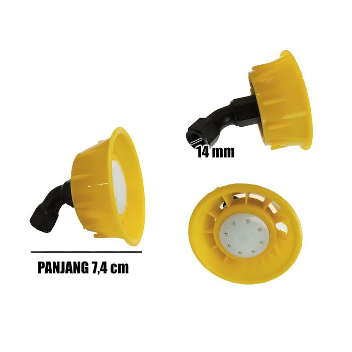 Jual Nozzle Plastik Model Bunga 8 Lubang Mata Sprayer Elektrik 8 Titik ...