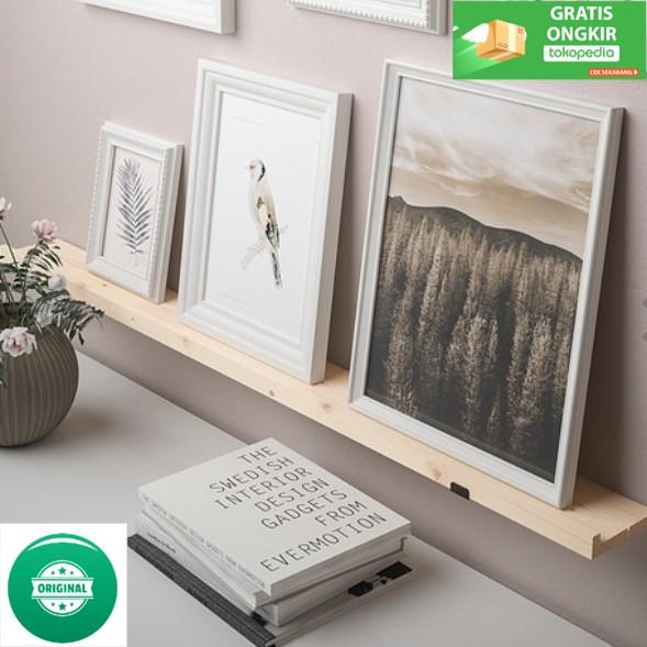 Jual Rak Dinding Ambalan lKEA Display Foto/Pajangan KayuPinus Alami ...