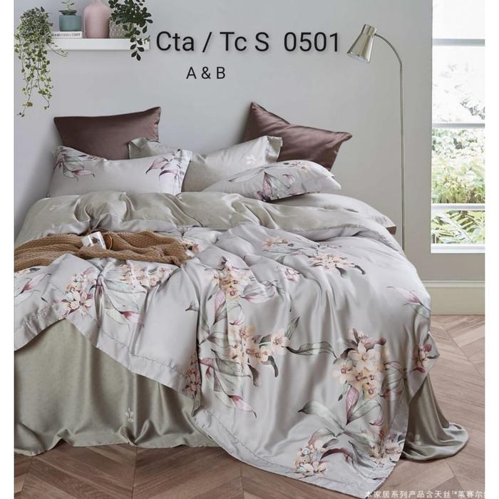 Jual Bahan Kain Tencel Organik 60s meteran Sprei dan Bedcover Tencel ...
