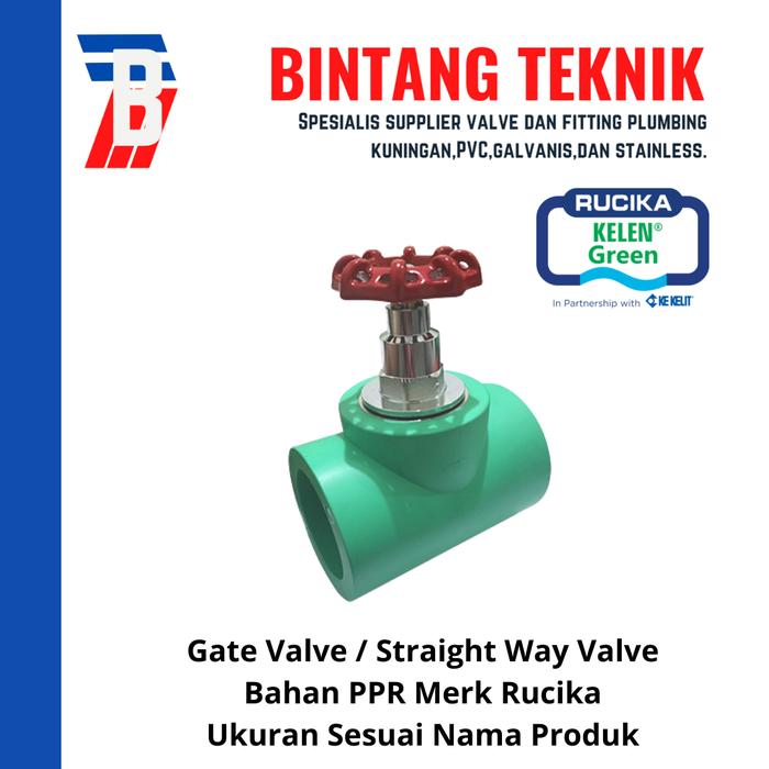 Jual Stop Kran Valve PPR 3/4" inch (25 mm) Rucika - Jakarta Barat ...