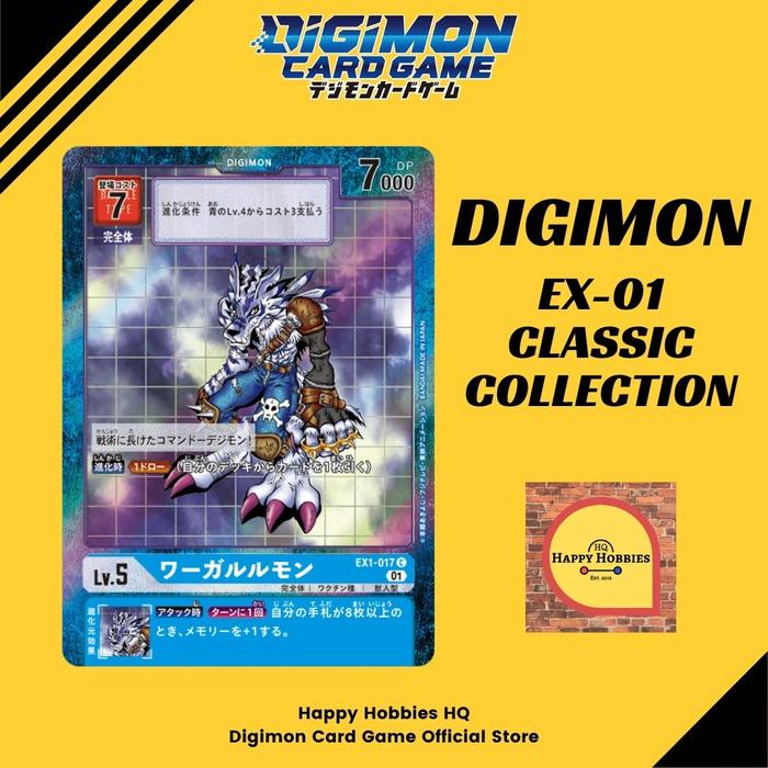 Promo Digimon Card Game EX1-017 Weregarurumon Parallel C - Kota Surabaya - Happy Hobbies HQ ...