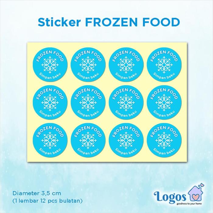 Jual Sticker Bulat Frozen Food Kemasan Makanan Simpan Beku - Kab ...