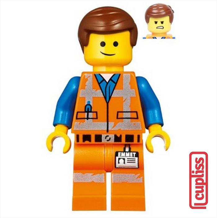 Jual PART OUT LEGO TLM142 Emmet Emmet Smile Angry Minifigure - Jakarta ...