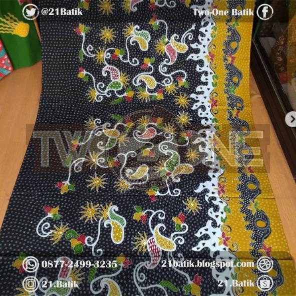 Jual BATIK TULIS MURAH COCOK UNTUK SERAGAM WARNA DASAR HITAM KUNING ...