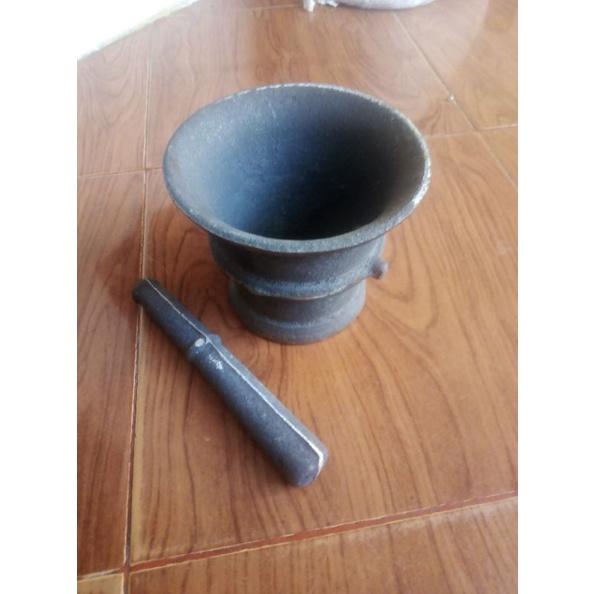 Jual lumpang besi ukuran 15cm tumbukan besi untuk kacang kopi rempah ...
