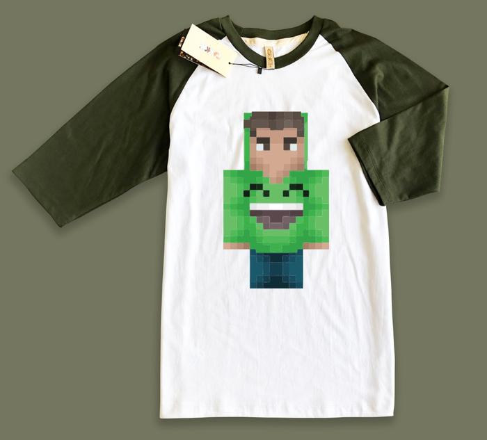 Jual Kaos Raglan Minecraft Streamer Jelly Character - Jakarta Barat ...