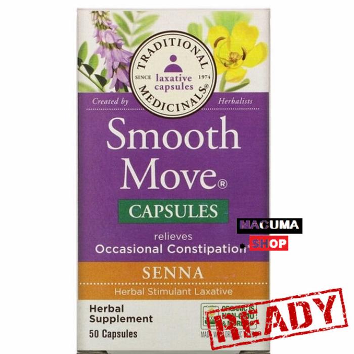 Jual TRADITIONAL MEDICINAL SMOOTH MOVE CAPSULES SENNA 50 CAPSULES ...