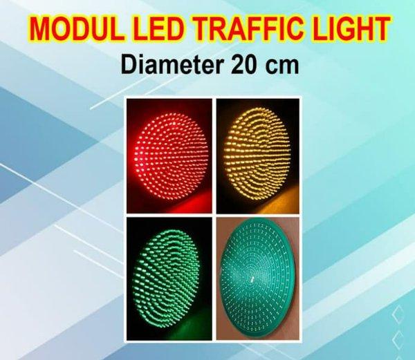 Jual MODUL LAMPU TRAFFIC LIGHT PCB PAPAN DIAMETER 20 CM. MERAH. KUNING ...