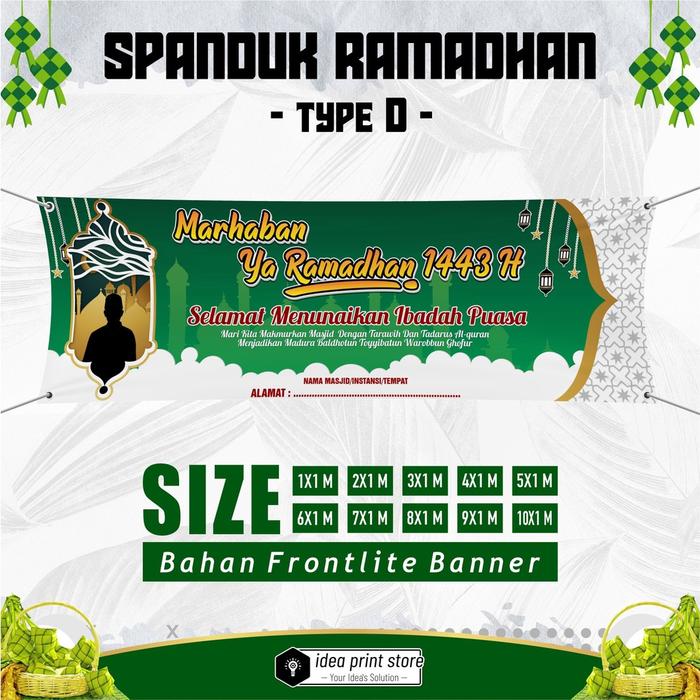 Jual SPANDUK MARHABAN YA RAMADHAN 4X1 CUSTOM NAMA IDEAPRINTSTORE - TYPE ...