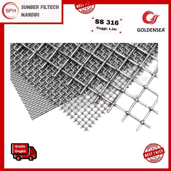 Jual Wire Mesh Saringan SS 316 #20, 40, 60, 80, 100 (Lebar 1.3m) - Jakarta Utara - Sumber ...