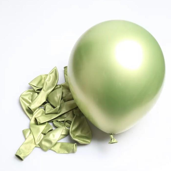 Jual Balon Latex Metalik Chrome / Metalic Balloon Chrome 12inch - Hijau ...