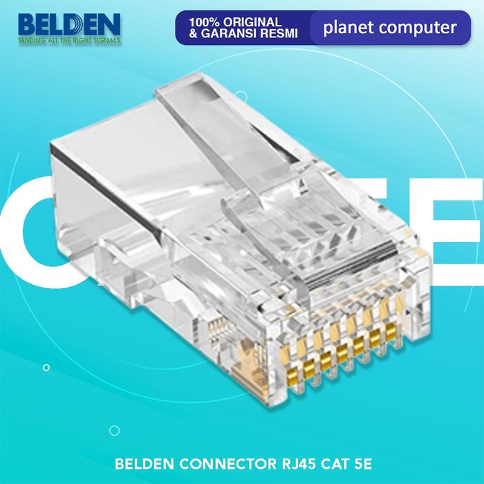 Jual Belden Connector UTP/LAN RJ45 Cat 5e Original per 50 pcs - Kab ...