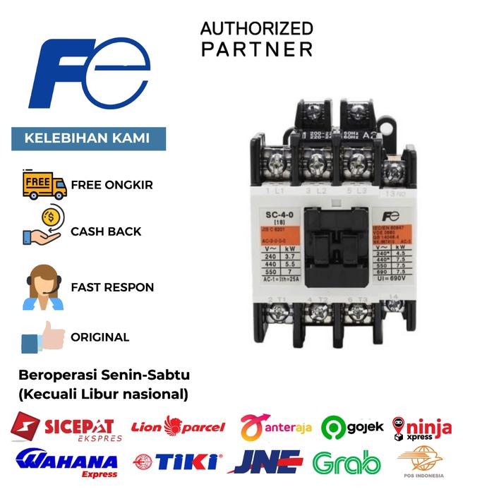 Jual FUJI CONTACTOR 3PHASE 16A 7.5KW SC-4-0 110VAC 1 NC - Jakarta Barat ...