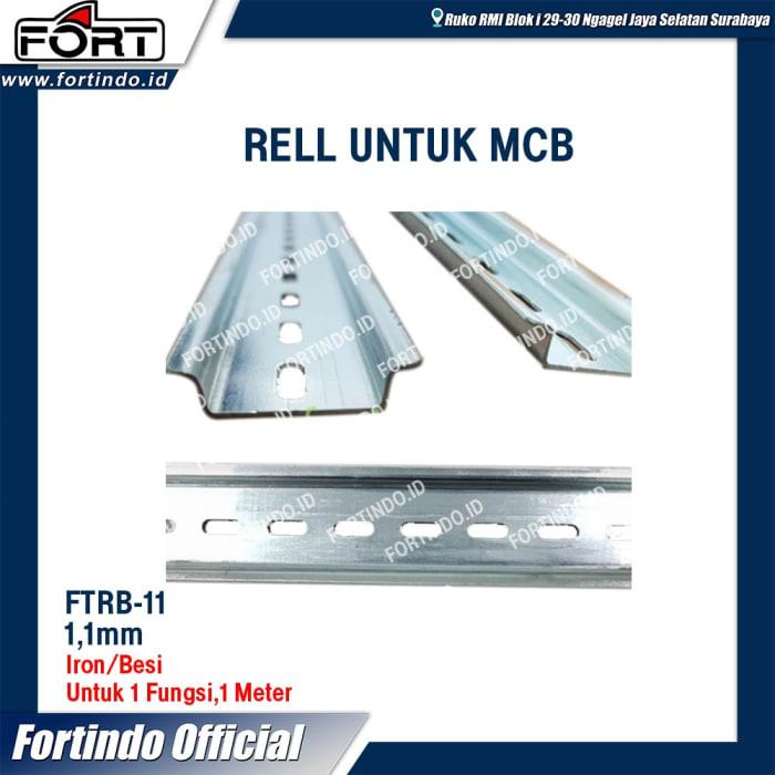 Jual Din Rail omega FTRB-11 Rel Mcb 1 Fungsi besi Rell Tebal yorgse ...