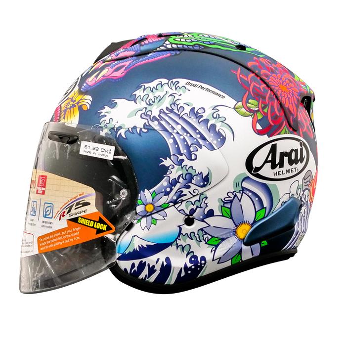 Promo Arai SNI VZ-RAM ORIENTAL Helm Half Face Original - Flat Blue - L Cicil 0% 3x - Jakarta ...