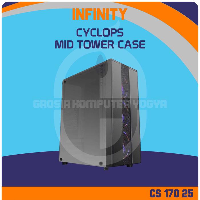 Jual Infinity Cyclops Acrylic Side Panel Midle Tower Gaming Case Casing ...