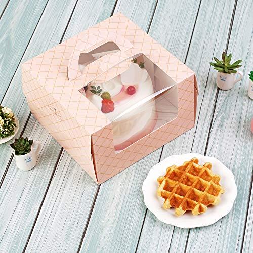 Jual Bakery Cake Boxes 10-set With Grease Proof Square Cake Boards Di ...