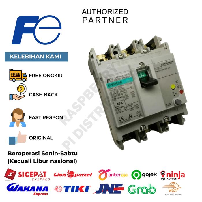 Jual FUJI EW50EAG-3P050-B EARTH LEAKAGE CIRCUIT BREAKER (ELCB) 30mA 3P 50A - Jakarta Barat ...