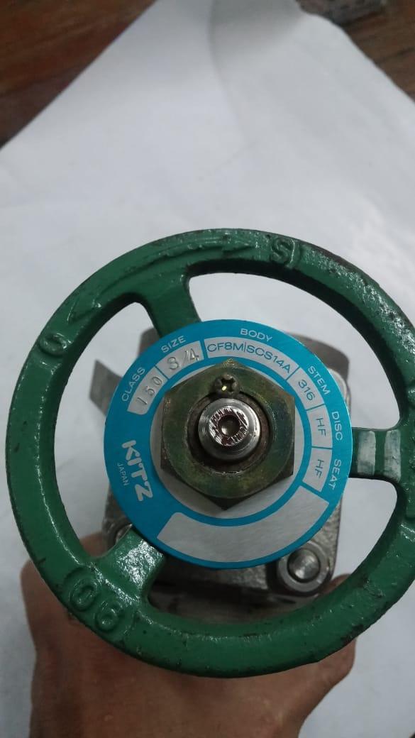 Jual KITZ stop kran gate valve ANSI 150 - 3/4 inch DN20 - CF8M SCS14 ...