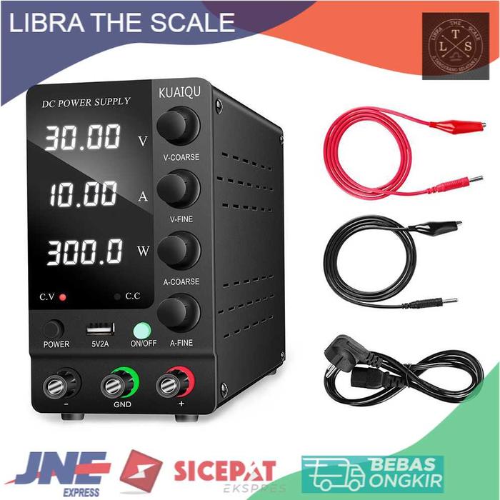 Jual Sumber Daya Listrik Praktikum Adjustable DC Power Supply 30V 10A ...