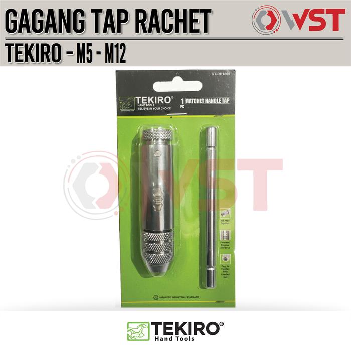 Jual Tekiro Gagang Tap Ratchet M5-M12 / Stang Rachet Hand Tap - Kota ...