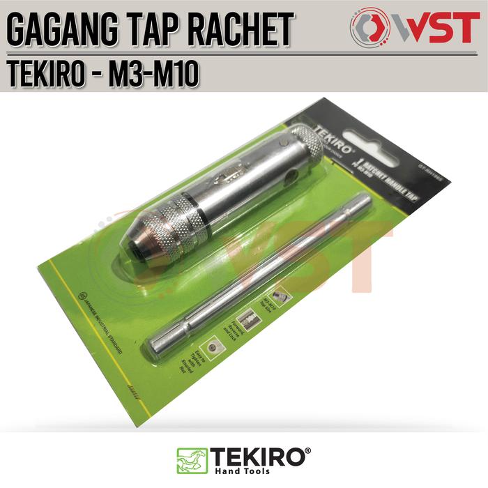Jual Tekiro Gagang Tap Ratchet M3-M10 / Stang Rachet Hand Tap - Kota ...