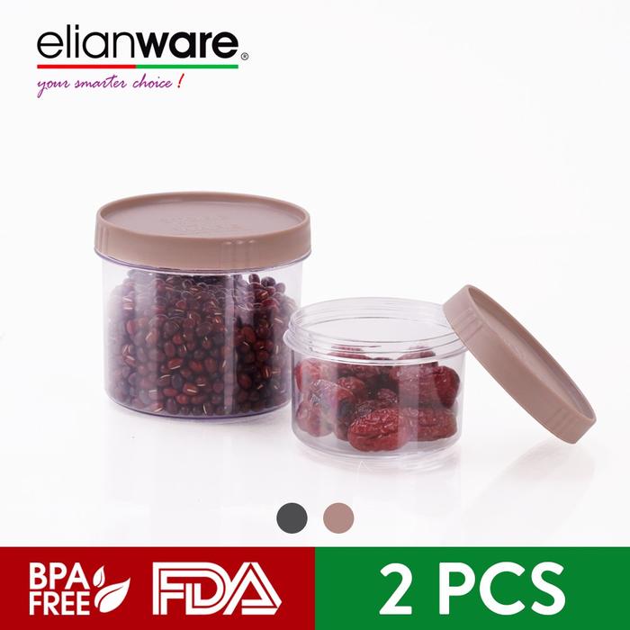 Jual Elianware Canister Stackable Twist-Lock Elegant Transparent - Kab ...