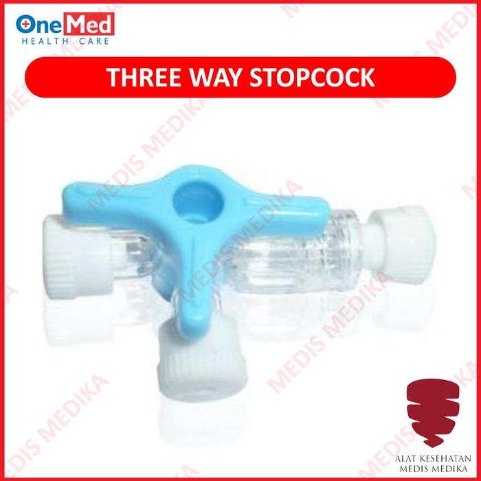 Jual ONEMED THREE WAY STOPCOCK CONECTOR KONEKTOR INFUS PERALATAN STERIL ...
