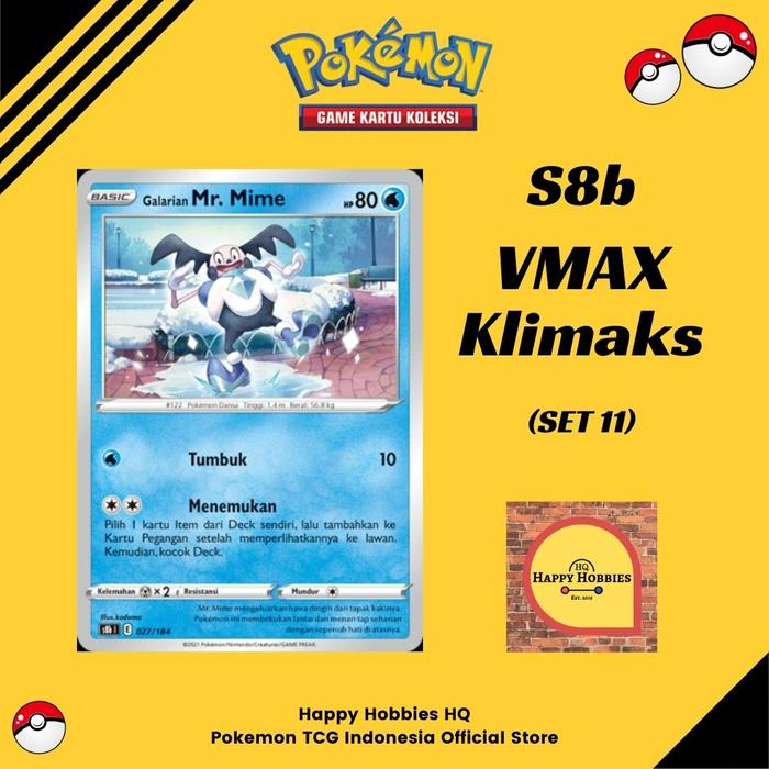 Jual Pokemon TCG Indonesia S8b 027/184 Galarian Mr. Mime - Kota ...