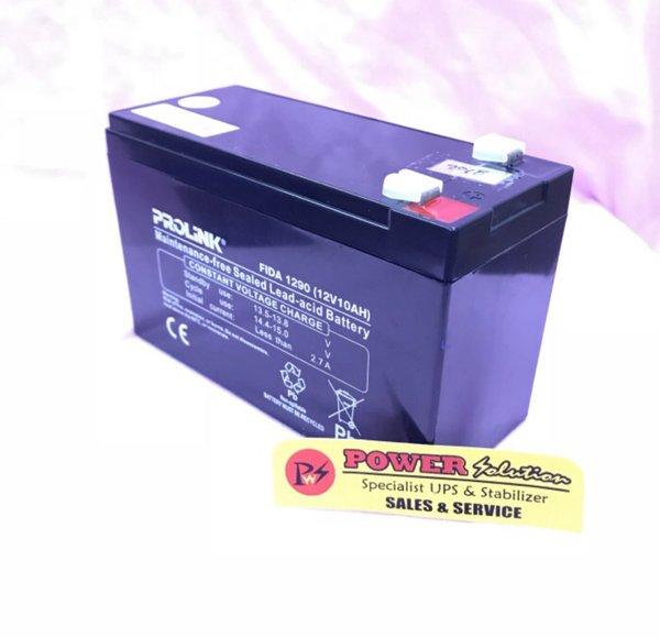Jual Accu Aki Baterai Kering Battery Ups Prolink 12V 10Ah FIDA 1290 Aki ...