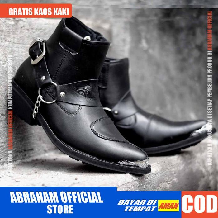 Jual ABRHM X RAIDER Sepatu Boots Pria Cowboy Raiders Sepatu Touring ...