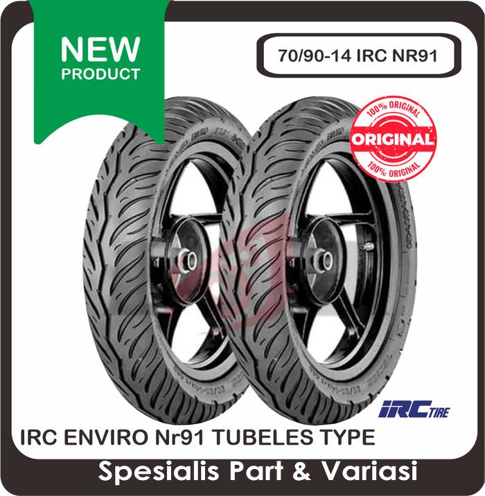 Jual IRC 70/90-14 NR91 Enviro Tubeless Ban Motor Matik Eco Tire Matic ...