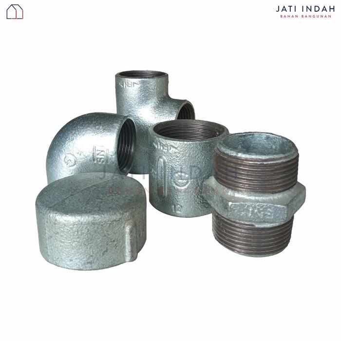 Jual Nepel 1/2" Pipa Besi Galvanis Drat Luar | Sok Nipple Sambungan ...