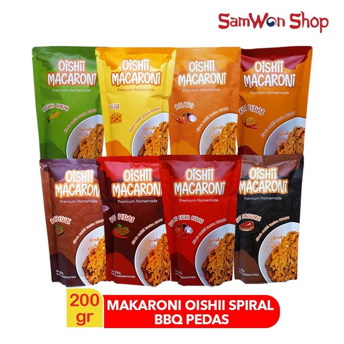Jual MAKARONI OISHII SPIRAL 200GR CEMILAN SNACK INSTANT ENAK GURIH ...