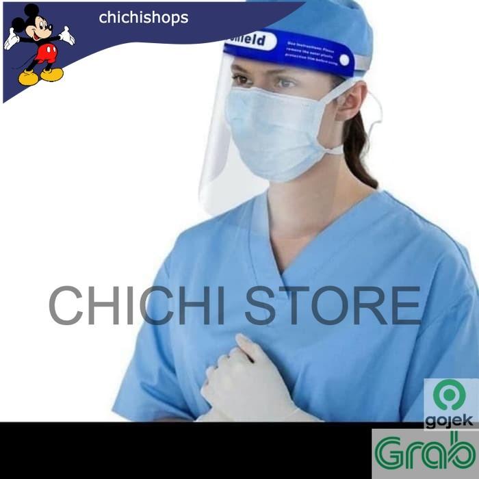 Jual FACE SHIELD MEDIS/ FACE SHIELD DEWASA/ PELINDUNG WAJAH/KACAMATA ...