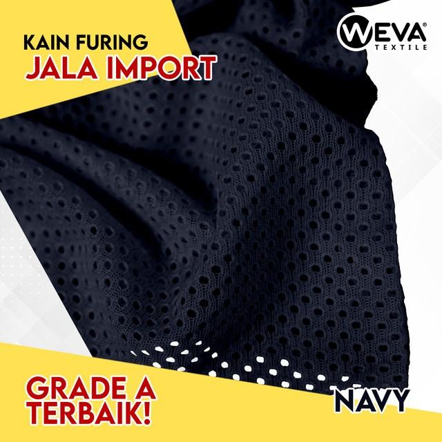 Jual Bahan Kain Jala Kain Mesh Jaring Dalaman Jaket Biru Navy - Kota ...