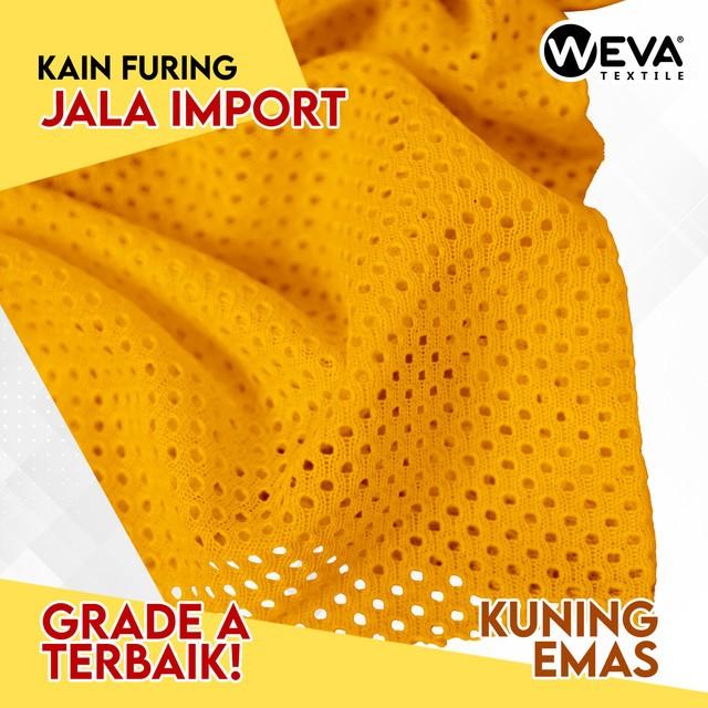 Jual Bahan Kain Jala Kain Mesh Jaring Dalaman Jaket Kuning Emas - Kota ...